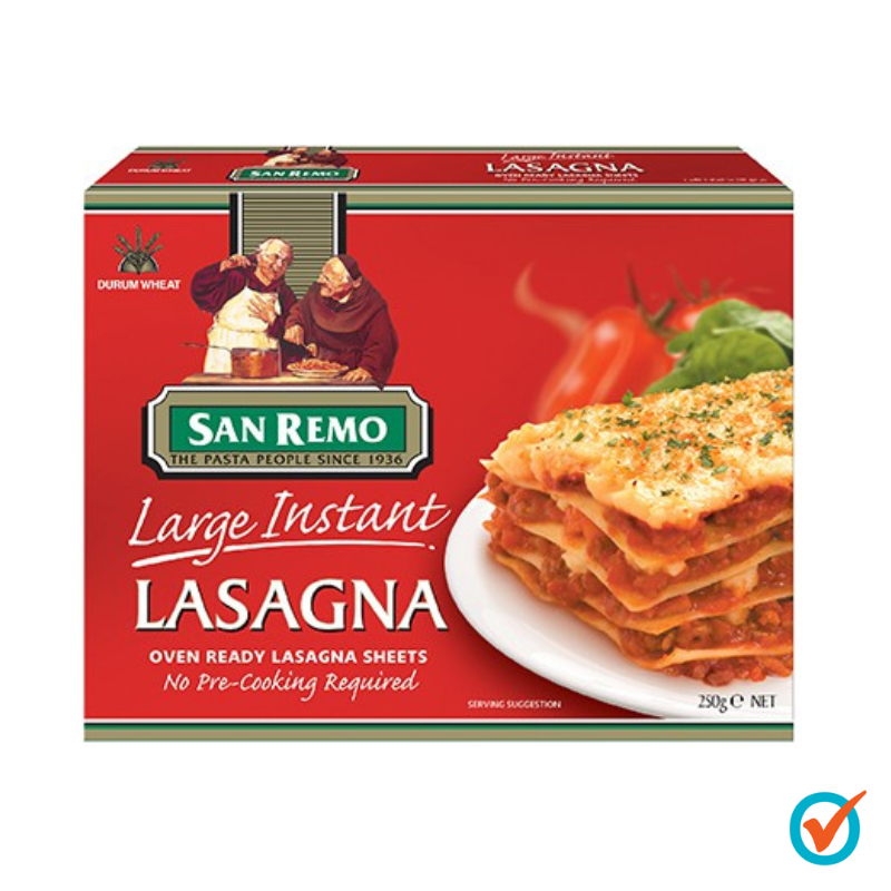 San Remo Large Instant Lasagna (250g) | Shopee Malaysia