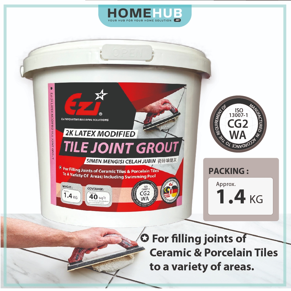 Ezi 2K DIY Latex Modified Tile Joint Grout | Shopee Malaysia