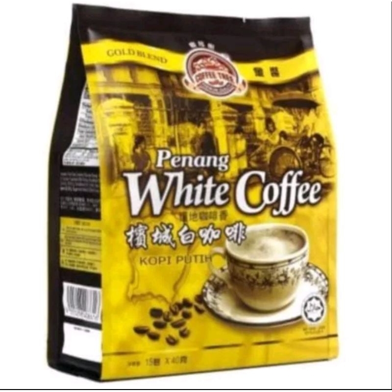 COFFEE TREE Gold Blend Penang White Coffee 3in1 (40g x 15) | Shopee ...