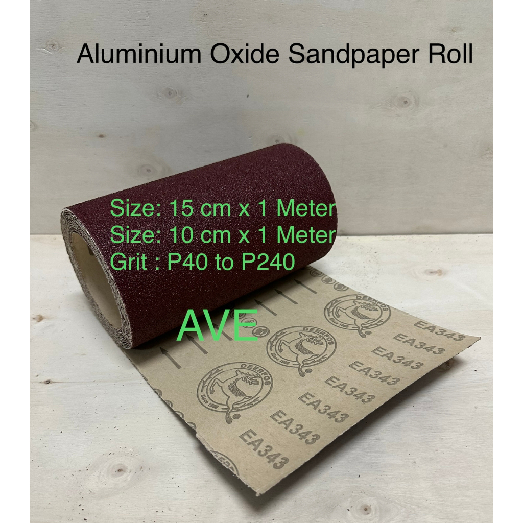 *Ada Stock* Sanding Sandpaper Roll 100mm/150mm x 1 Meter KOREA BRAND ...