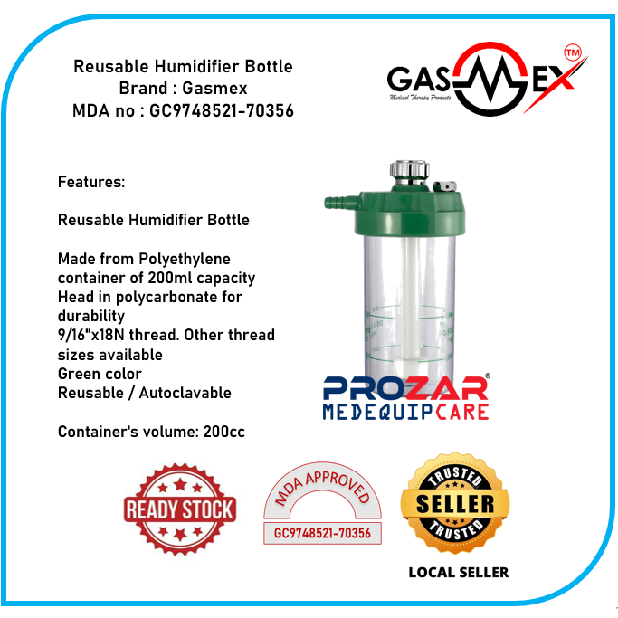 HUMIDIFIER BOTTLE GREEN AUTOCLAVABLE REUSABLE 200ML | Shopee Malaysia