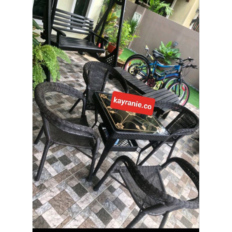 GARDEN SET/COFFEE TABLE/KERUSI & MEJA KOPI/KERUSI LAMAN SANTAI 5in1 ...