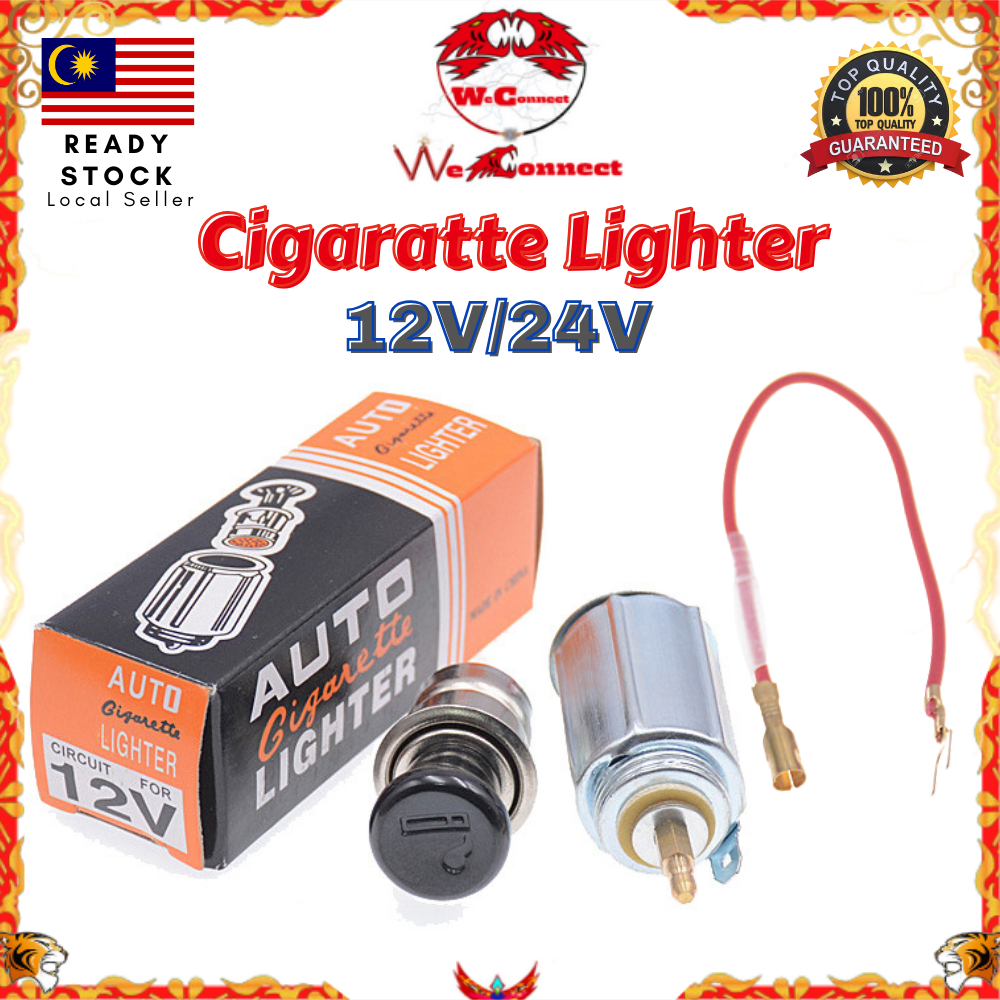 WeConnect 12V 24V Auto Cigaratie Lighter (1SET) Car Lorry Universal ...