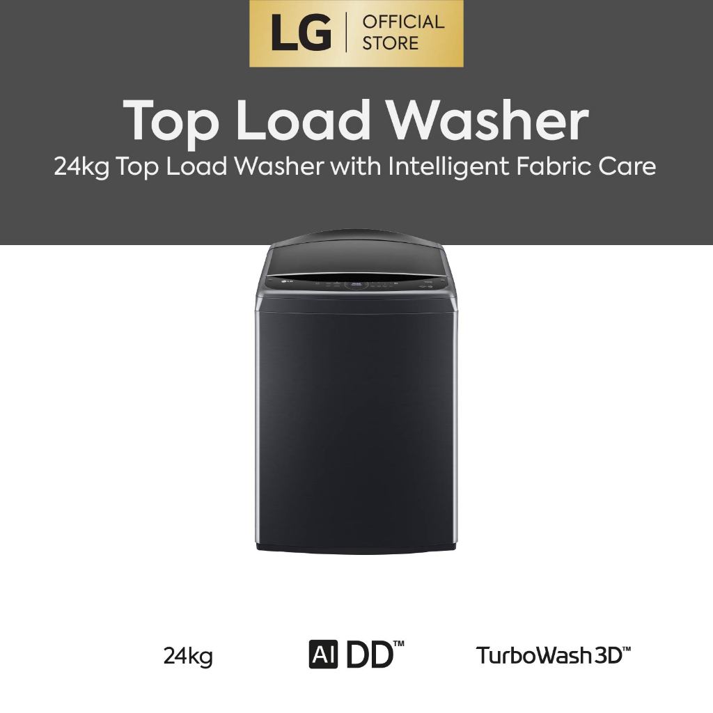 24kg Top Load Washing Machine with Intelligent Fabric Care | Shopee ...