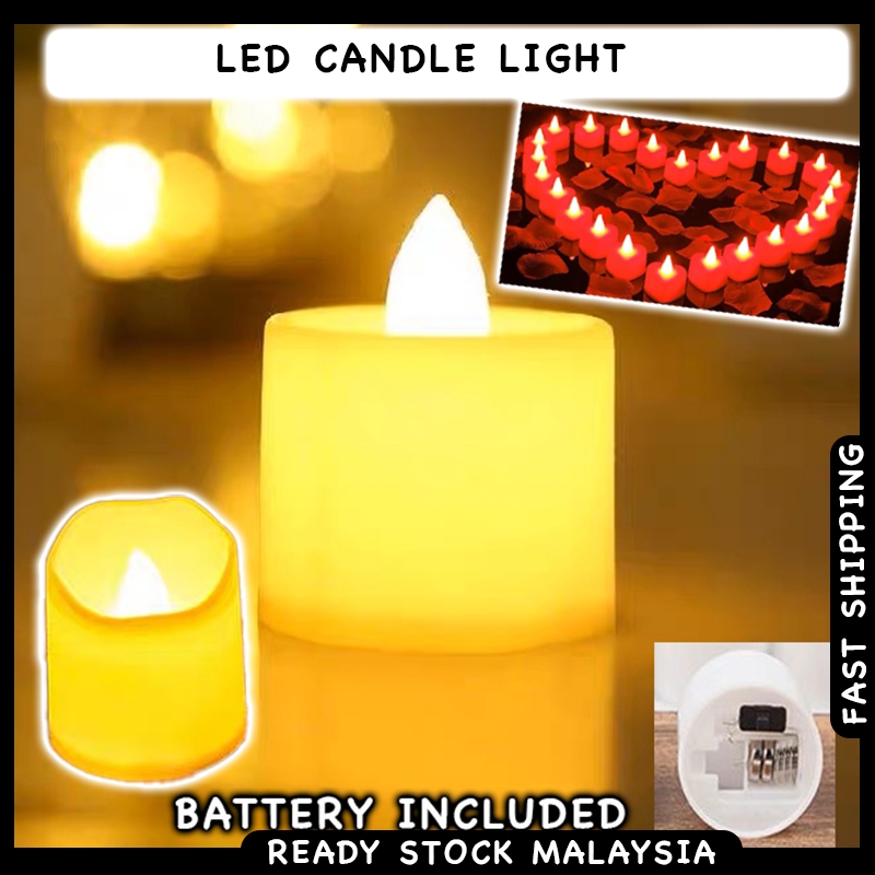 LED Candle Light Warm White Fairy Lights Lighting Night Lamp Birthday ...