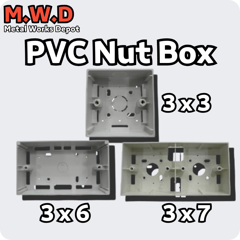 PVC Nut Box Surface Switch Socket Base Box Nut Box/ Electrical Box/ 3x3 ...