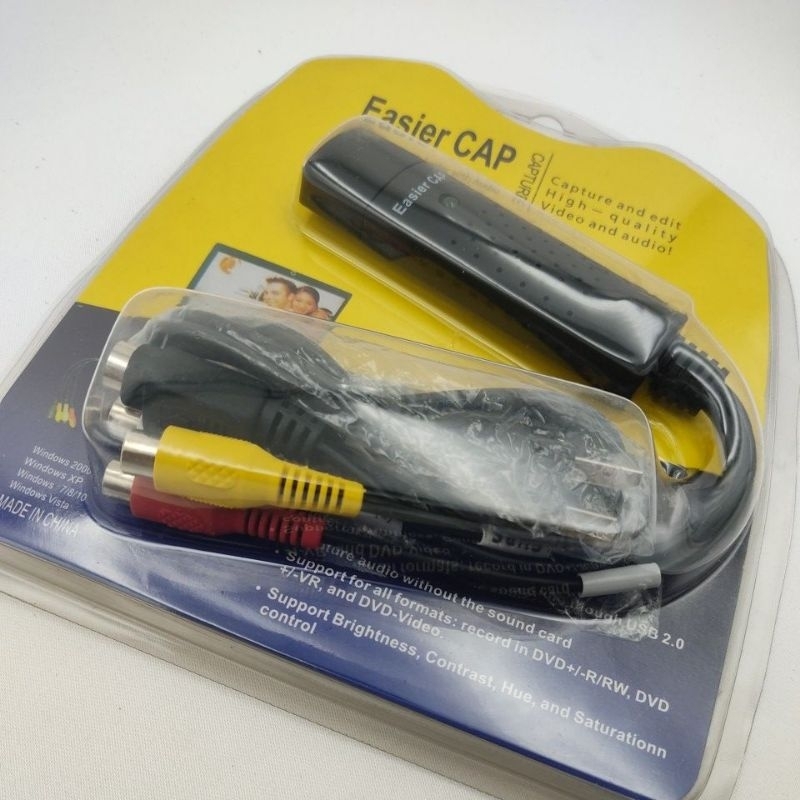 EASY CAP USB 2.0 VIDEO ADAPTER WITH AUDIO SINGLE CHANNEL VIDEO CAPTURE ...