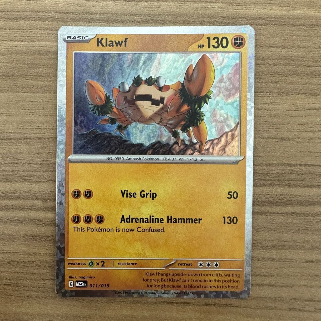 Klawf 11/15 Holo McDonald MCD 2023 Pikachu Pokemon Card [Pokemon Card ...