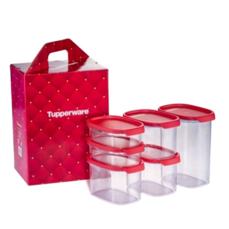 Tupperware Ultra Clear Containers 1 set 6pcs | Shopee Malaysia