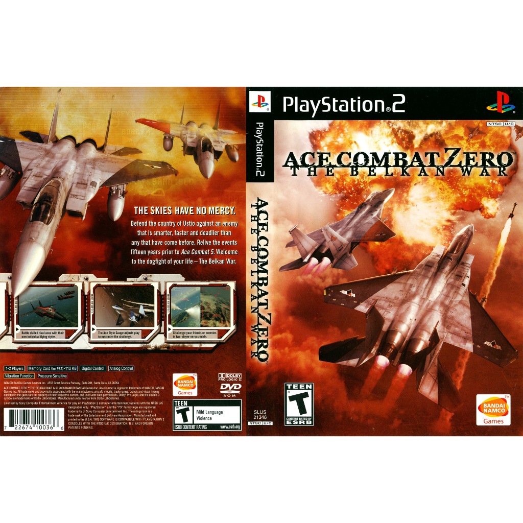 PS2 DVD Games Ace Combat Zero - The Belkan War | Shopee Malaysia