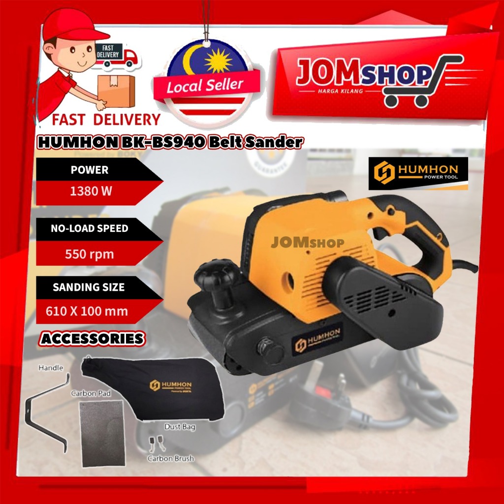 HUMHON BK-BS940 Belt Sander 1380W | Electric Belt Sander Sanding ...