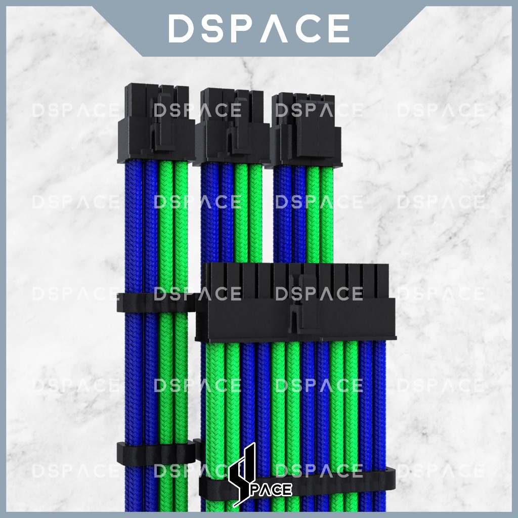 DSPACE MESH-X PSU Premium Sleeve Braided Extension Custom Sleeved Cable ...