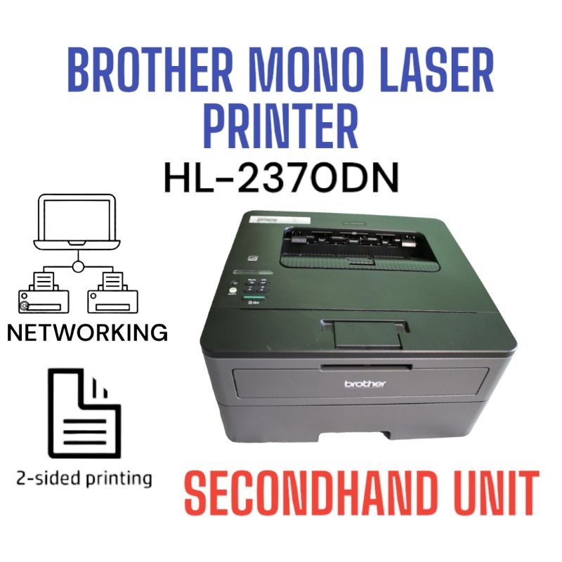 BROTHER HL2370DN/HP m203DN/Hp 1606dn MONO LASER PRINTER SECONDHAND UNIT ...