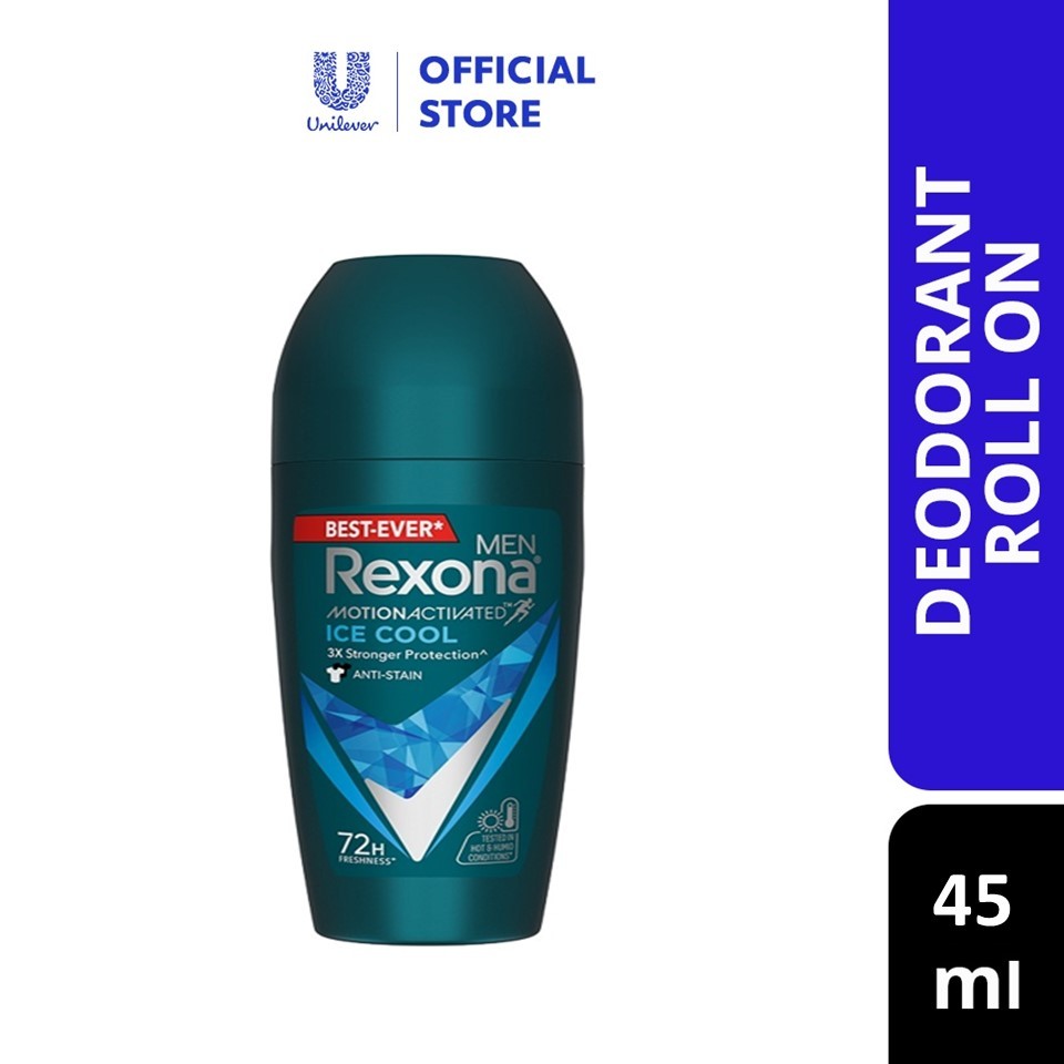 Rexona Men Roll On Deodorant Ice Cool (45ml) | Shopee Malaysia