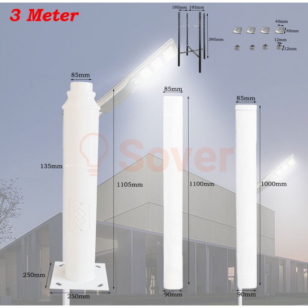 Super heavy Duty outdoor street light pole 2 to 6 meters light pole spliced street light pole ...