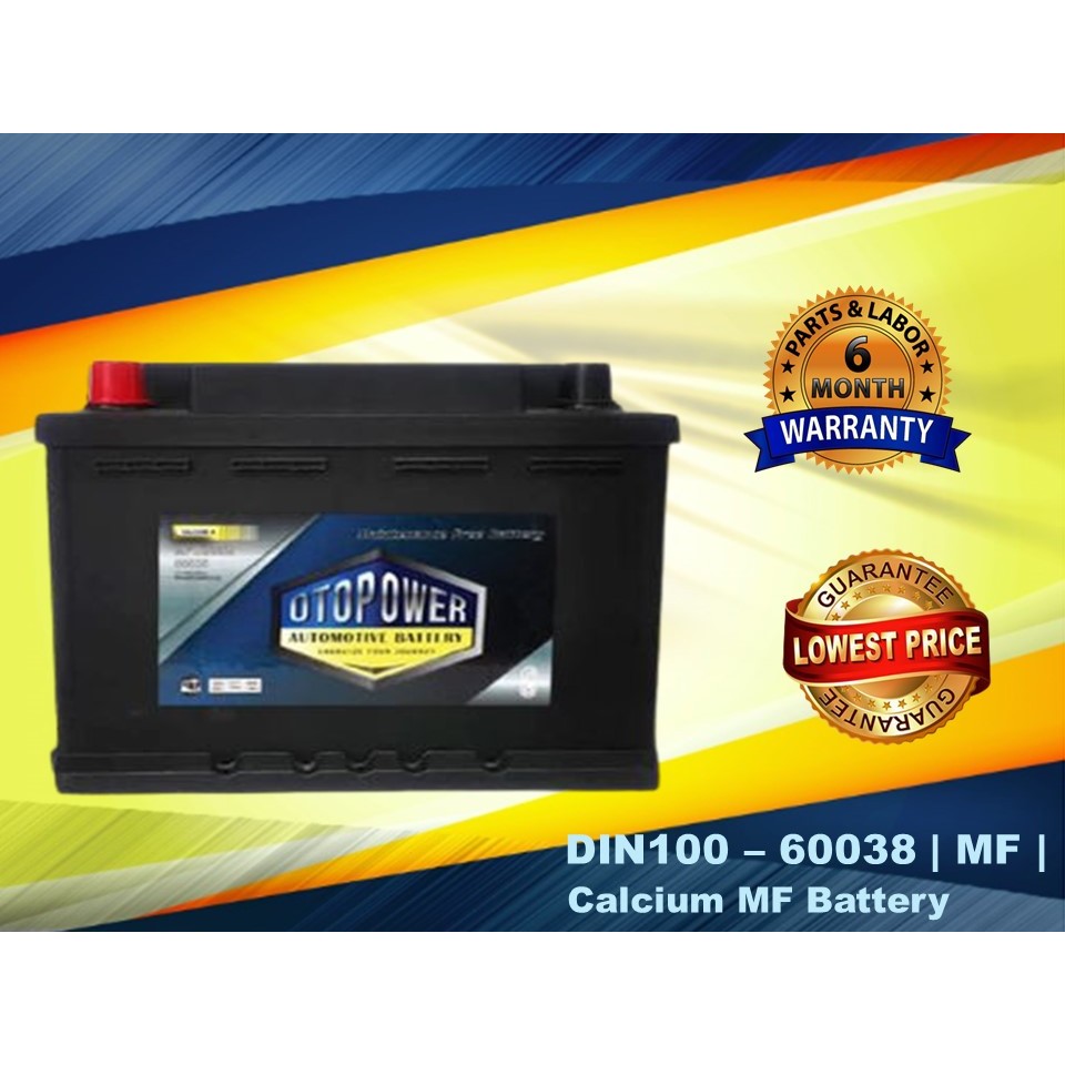 BATERI KERETA DIN100 60038 OTOPOWER MF BATTERY For Mercedes W208,W211,W221,W163,W164,W210, BMW ...