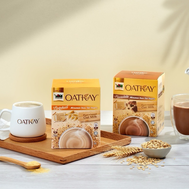 OATKAY INSTANT OAT MILK CHOCOLATE MINUMAN SUSU SEGERA OAT POWDER ...