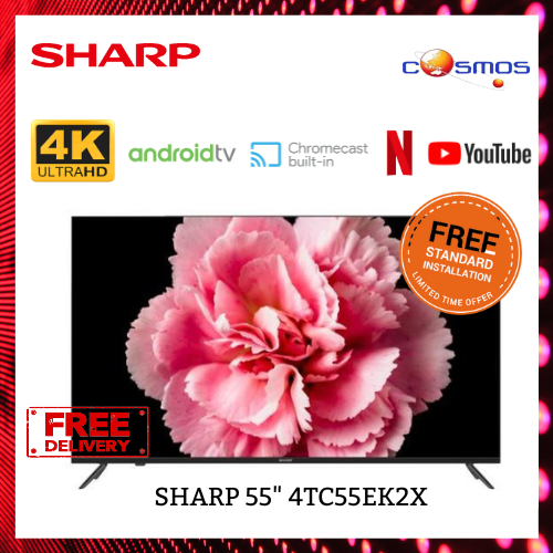 Sharp_ 55-inch 4K UHD Android TV 4TC55EK2X | Shopee Malaysia