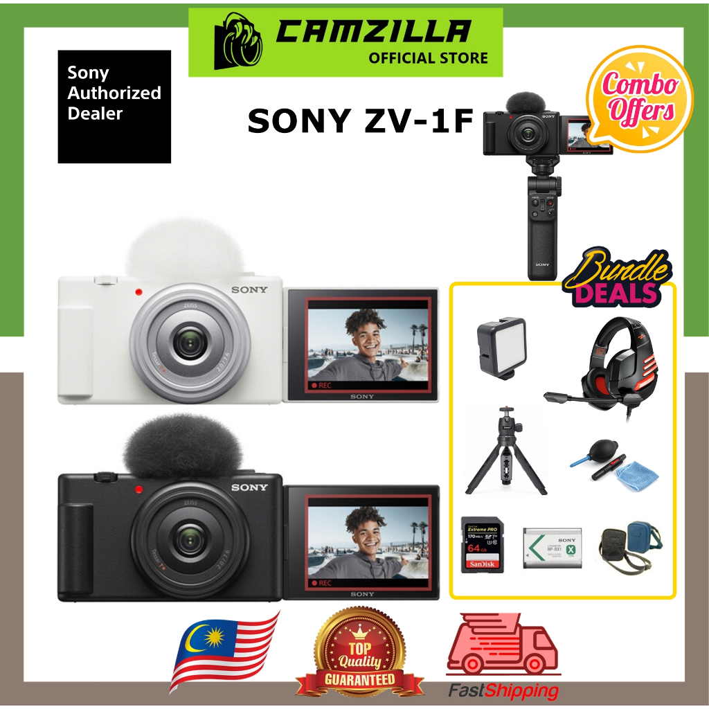 Sony ZV-1F ZV1F Digital Camera Vlogging Camera (FREE Extra ori battery ...