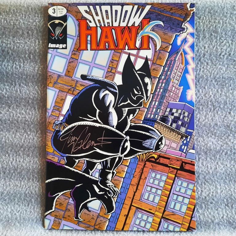 Shadowhawk #3 (Image Comics) Signed by Jim Valentino/ No COA (Glow-In ...