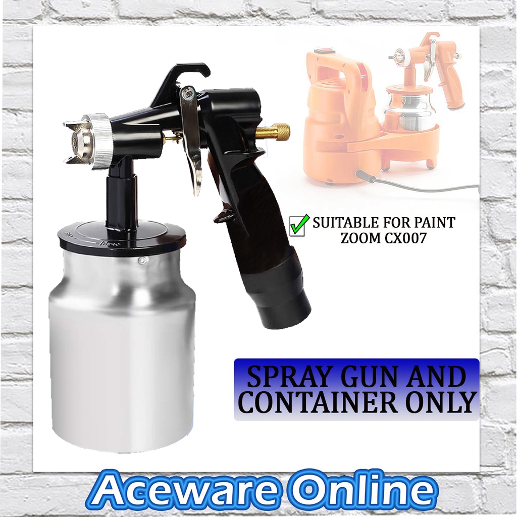 Spray Gun And Aluminium Container ONLY 1000ML For Paint Zoom CX007 ...
