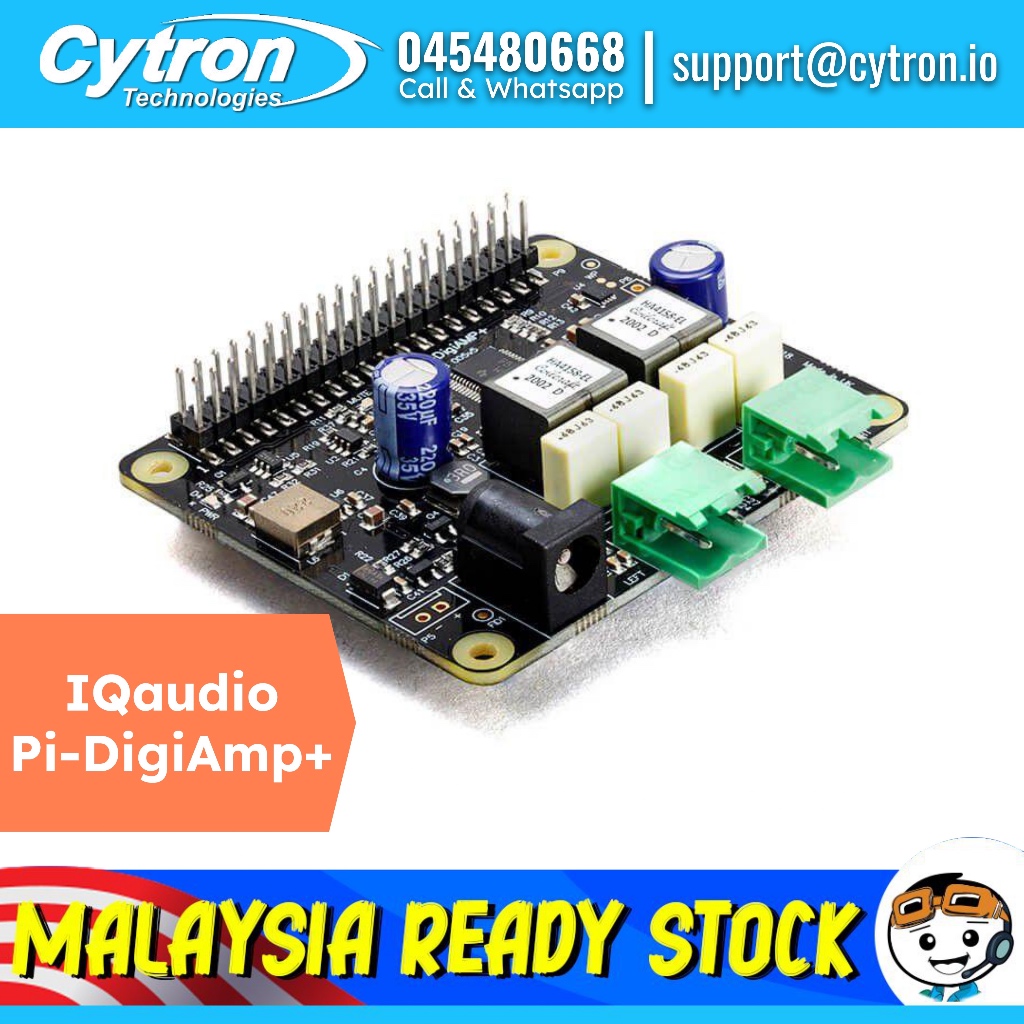 IQAudio Pi-DigiAmp+ FullHD Class D Amplifier official Raspberry Pi ...