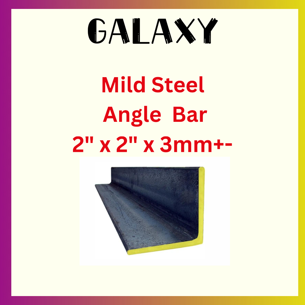 Mild Steel Angle Bar 2" x 2" x 3mm+- / Basi Angle Bar / Mild Steel ...