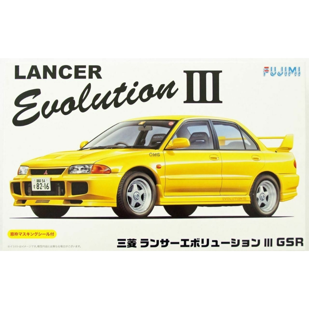 FUJIMI 1/24 MITSUBISHI LANCER EVOLUTION III GSR WITH WINDOW FRAME ...