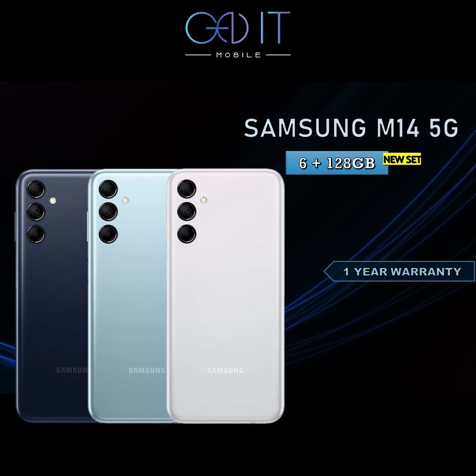 (NEW) SAMSUNG M14 5G 6GB RAM + 128GB ROM | Shopee Malaysia