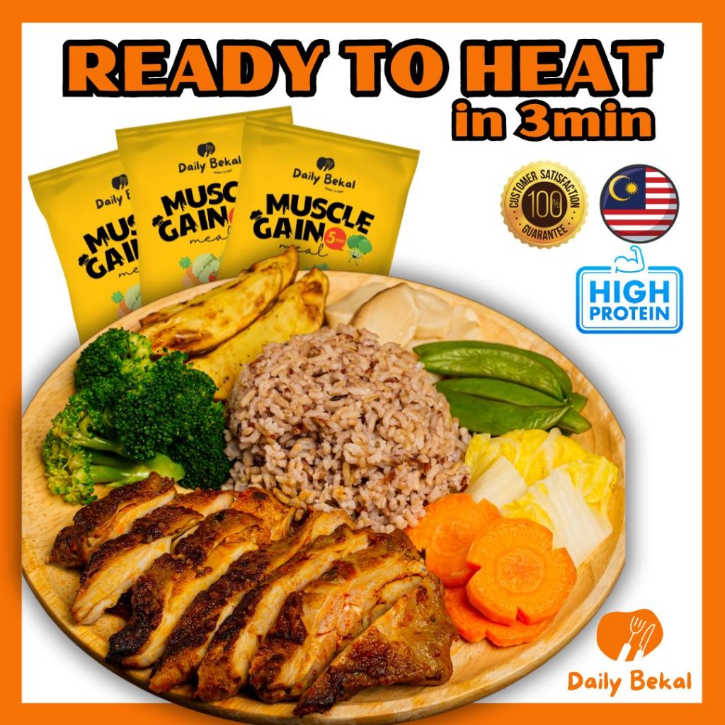 Ready to Heat Makanan Diet | Muscle Gain Meal | Weight Loss Meal ...