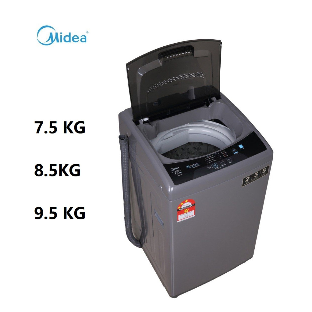 MIDEA Fully Auto WASHER 7.5KG / 8.5KG / 9.5KG Washing Machine mesin basuh 洗衣机 | Shopee Malaysia