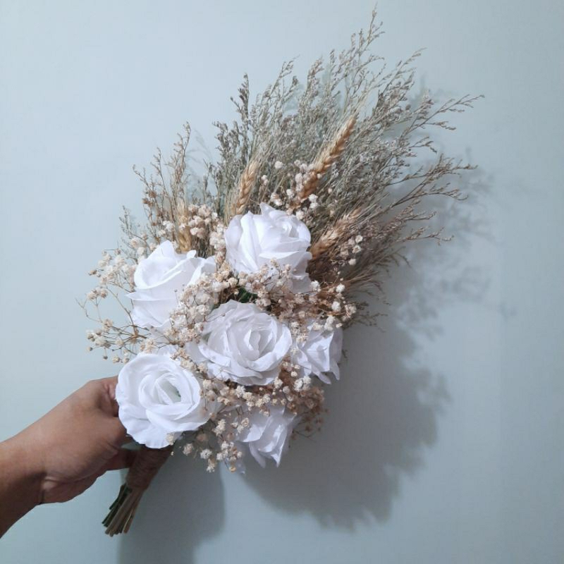 [KIPAS boleh +] Bunga tangan bawah 50 | Wedding bouquet | Bunga tangan ...