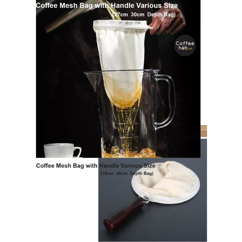 (Ready Stock)Coffee Mesh Filter Bag Reusable Strainer Soybean Coffee ...
