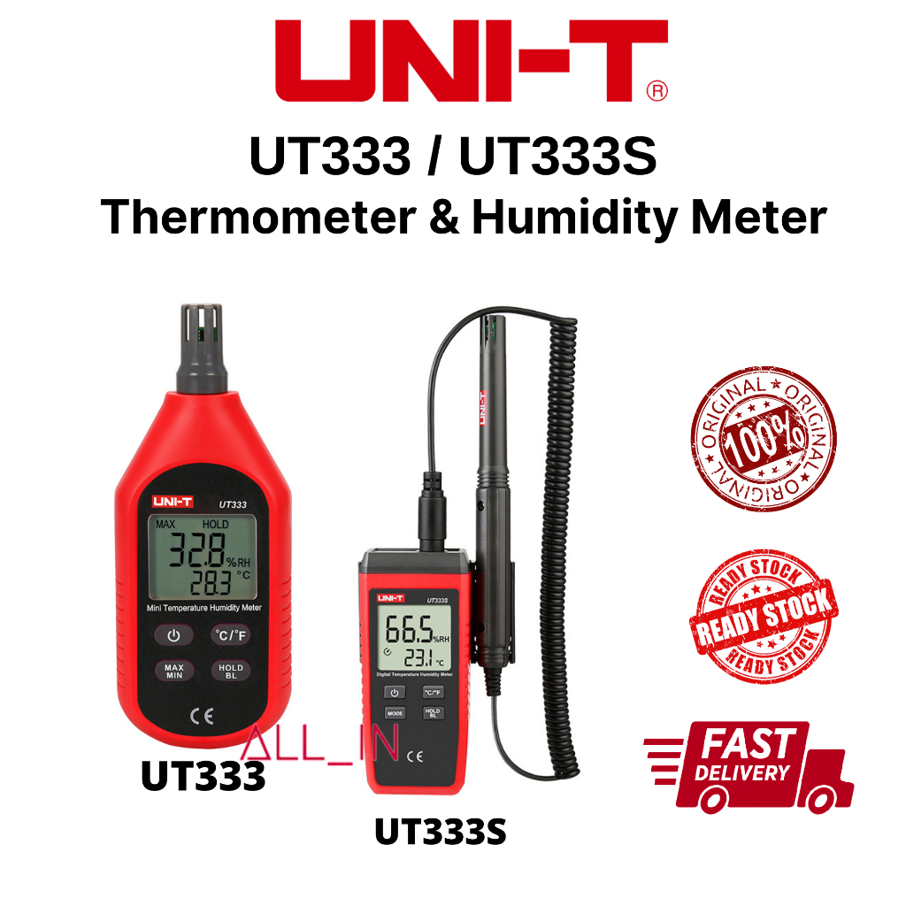 UNI-T UT333 / UT333S Mini Temperature and Humidity Meter | Shopee Malaysia