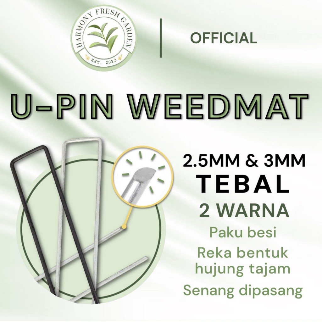 2.5mm & 3mm U-Shape Pin /Gasket Pin / Weedmat Nail U Pin For Weedmat ...