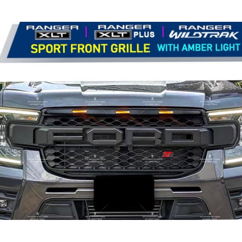 Ford Ranger T9 2022-2024 Next Gen XLT XLT+ Wildtrak GT Front Grill ...
