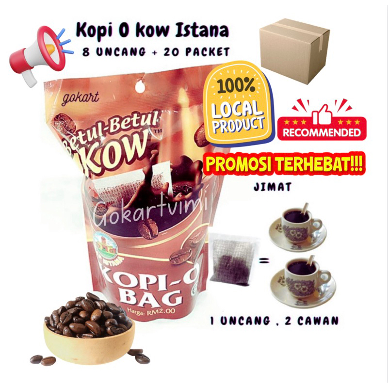 Kopi O Kow Cap Istana 8 uncang x 20 packet | Shopee Malaysia
