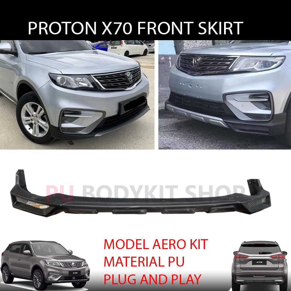 PROTON X70 FULL SET AERO KIT PU BODYKIT FRONT SKIRT, SIDE SKIRT ,REAR ...