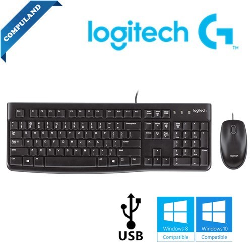 Logitech Plug and Play USB Combo MK120 (USB Keyboard & Mouse) | Shopee ...