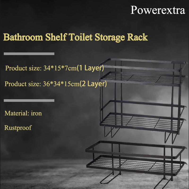 Bathroom Shelf Toilet Shampoo Storage Rack Toiletries Storage Tool ...