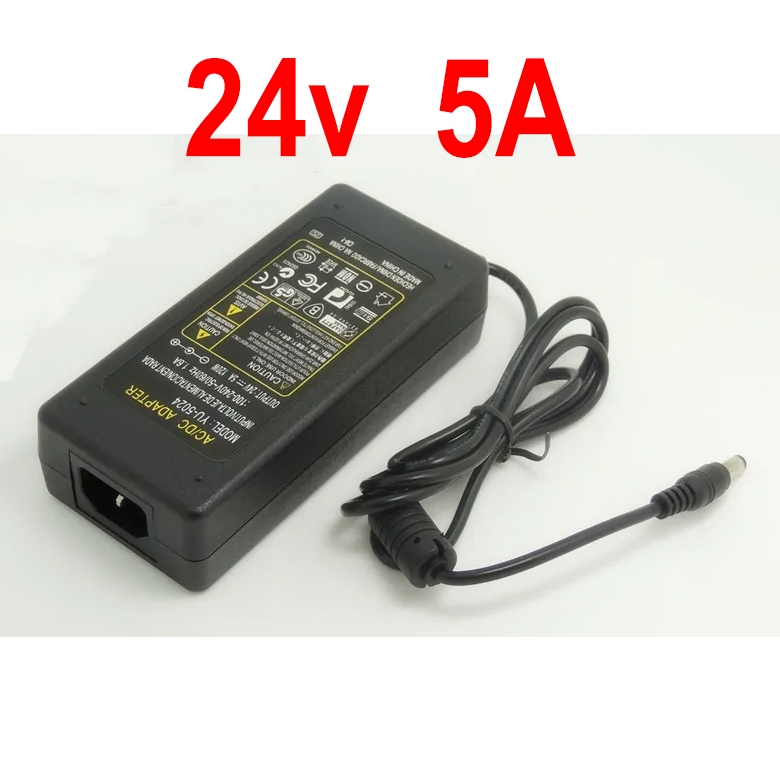 AC/DC POWER ADAPTER INPUT 100-240V~50/60HZ OUTPUT 24V 5A WITH POWER CORD | Shopee Malaysia