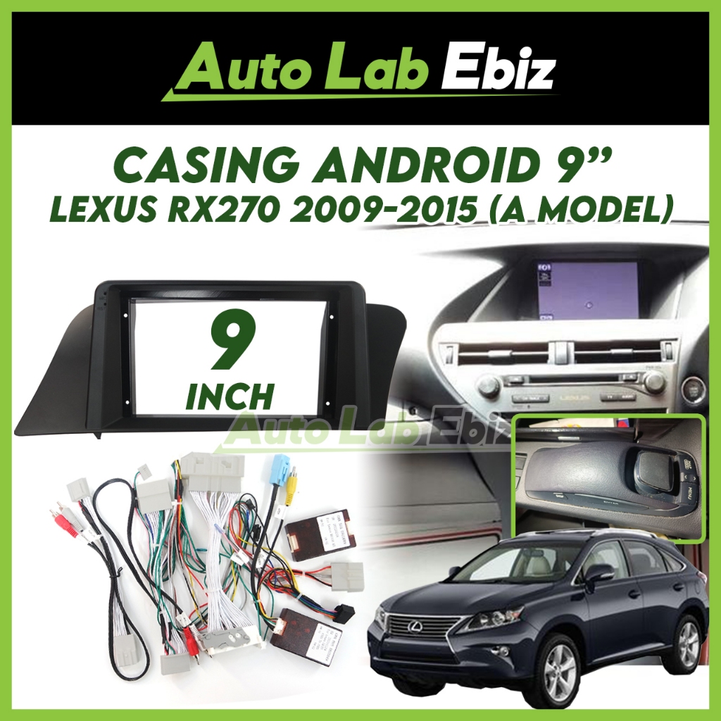 LEXUS RX270 2009-2015 Android Player Casing 9" inch with Socket Power ...
