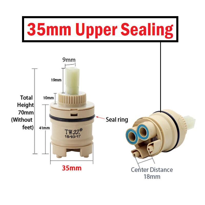 Replacement Ceramic Disc Cartridge Mixer Tap Valve 25mm 35mm 40mm for ...