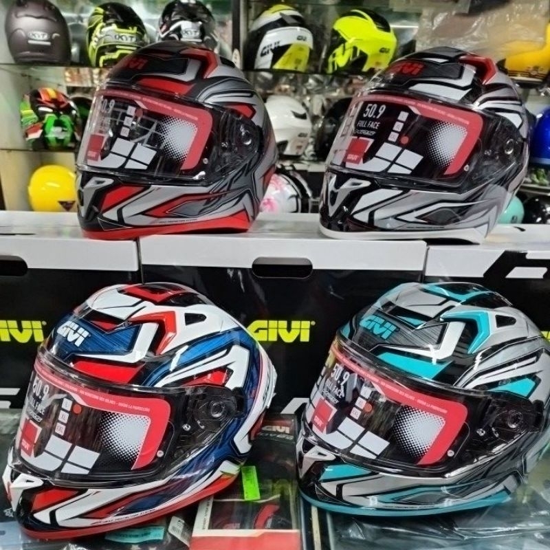 HELMET GIVI 50.9 ATOMIC DOUBLE VISOR NEW MODEL 💯 %GIVI HELMET | Shopee ...