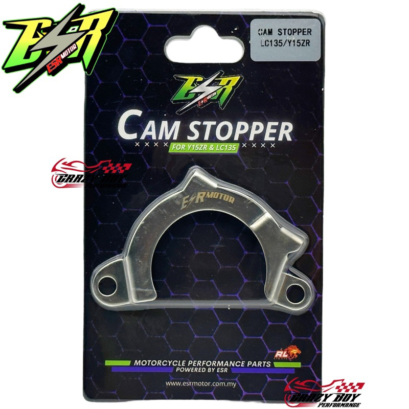 ESR MOTOR CAM STOPPER LC135/Y15ZR RED LEO 100% ORIGINAL CAMSTOPPER ESR STAINLESS STEEL CAM ...