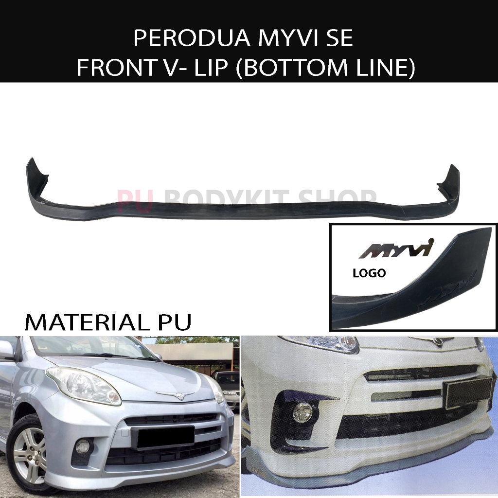 Perodua Myvi SE Front V-Lip (Bottom Line)(PU) | Shopee Malaysia