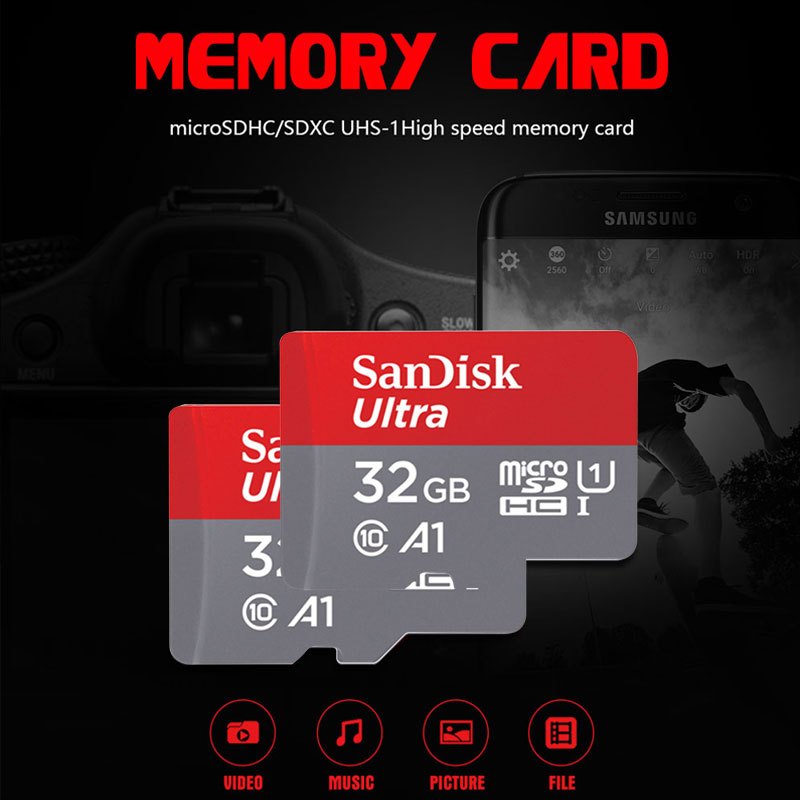 Sandisk 32/64/128/256/512GB Memory Card Sandisk Micro Card | Shopee ...