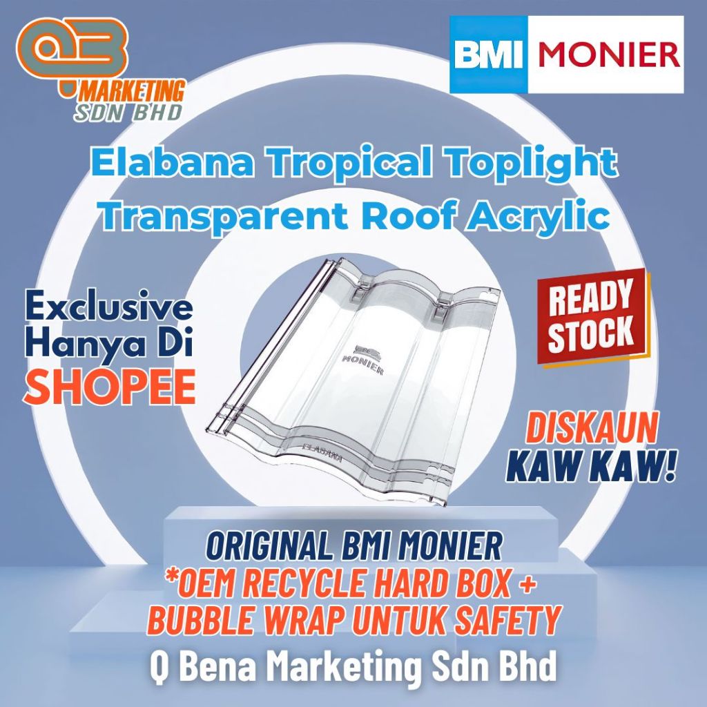 Monier Elabana Tropical Toplight Transparent Roof Acrylic - Genting ...