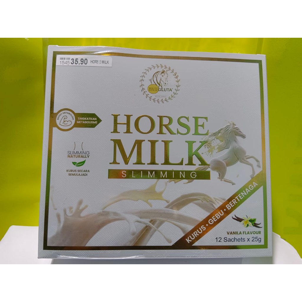 White Horse Gluta Horse Milk Slimming 12 Sachets x 25g | Shopee Malaysia