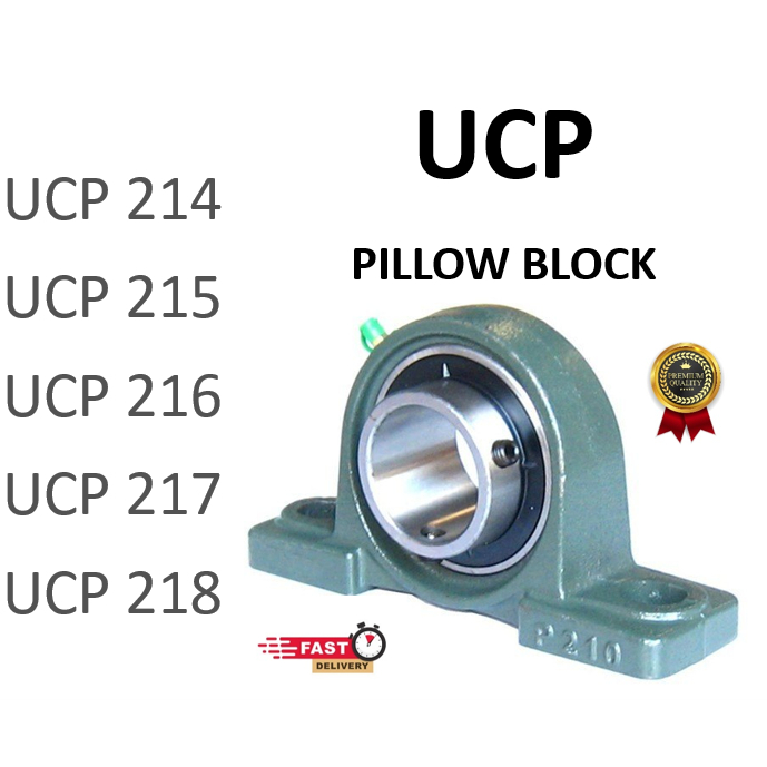 UCP214 UCP215 UCP216 UCP217 UCP218 (mm and inch) Flange Pillow Block Bearing (READY STOCK ...